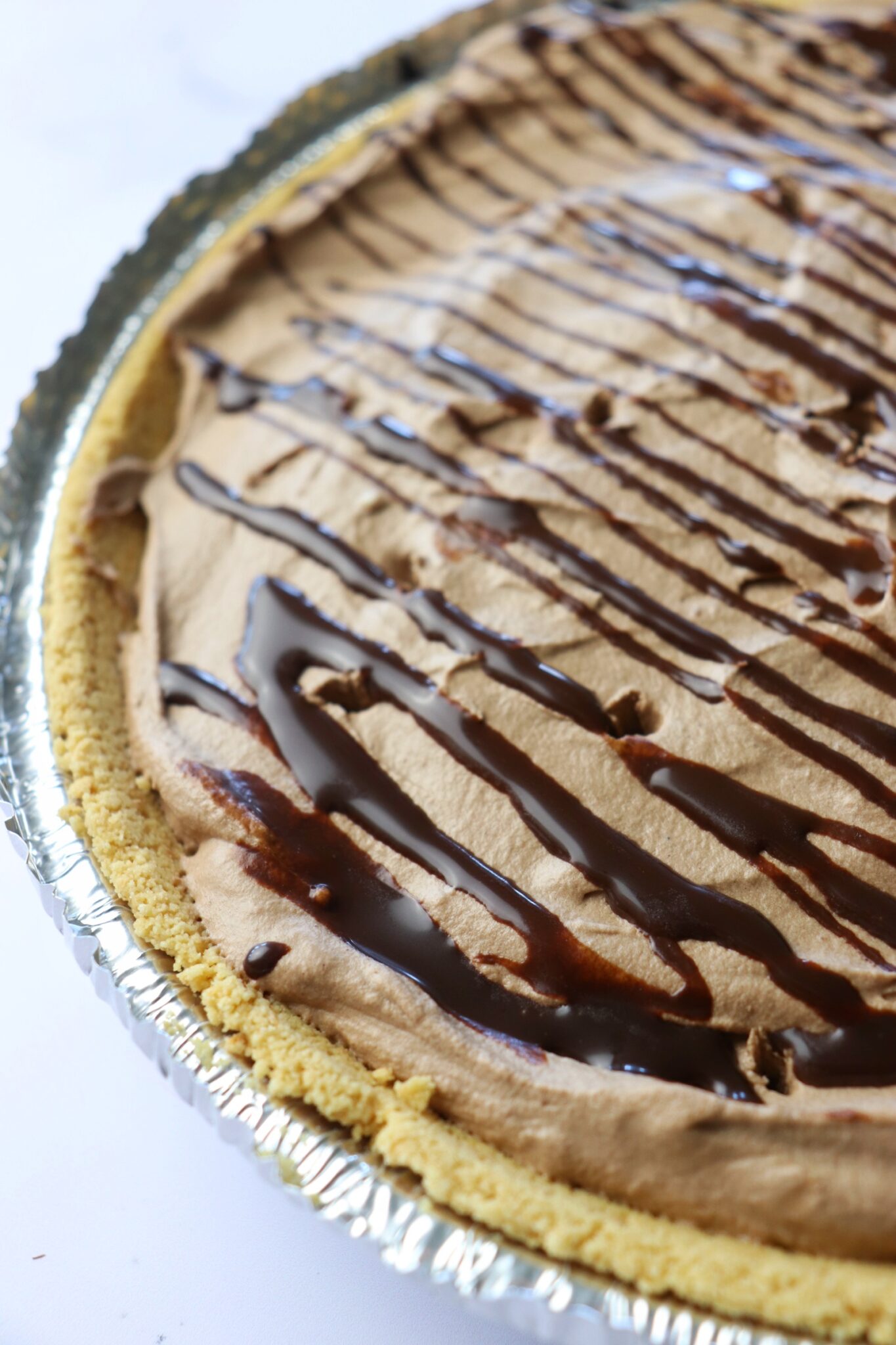 German Sweet Chocolate Cream Pie - Daisy Farm Kitchen